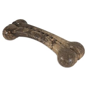 pet qwerks alien barkbone - nylon dog bone for aggressive chewers - beef stew flavor - 7.75"