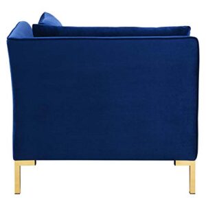 Modway Ardent Performance Velvet Loveseat, Navy