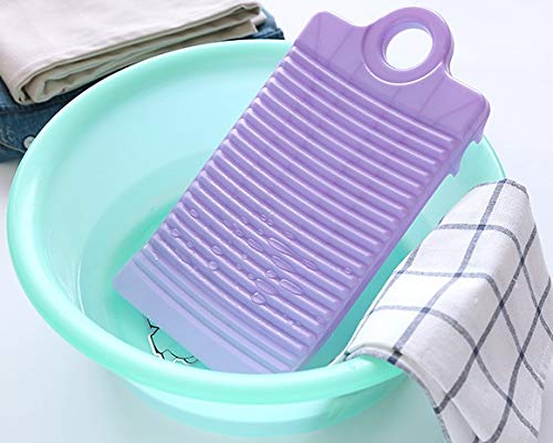 MZD Plastic Mini Washboard Washing Board for Kids Shirts Clean Laundry Lime Washboard for Laundry (pink)