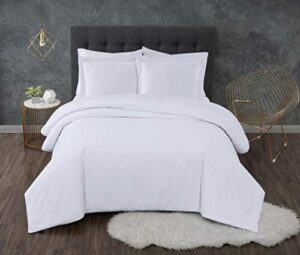 truly calm home for health antimicrobial white full/queen 3 piece duvet set