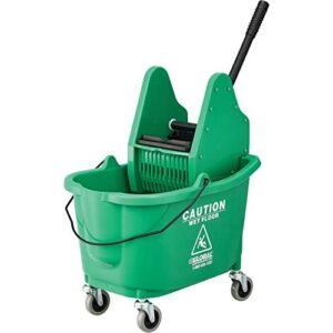 Global Industrial 38 Qt. Mop Bucket And Wringer Combo with Down Press, Green