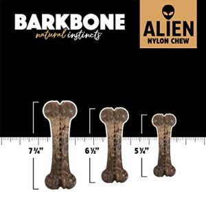 Pet Qwerks Alien BarkBone - Nylon Dog Bone for Aggressive Chewers - Beef Stew Flavor - 7.75"