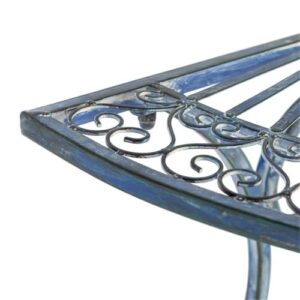 SAFAVIEH Outdoor Collection Annalise Victorian Antique Blue Accent Table