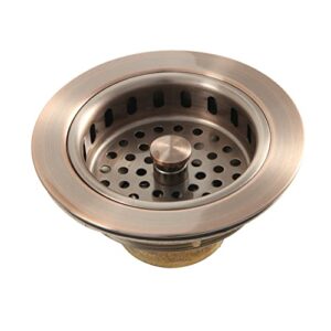 kingston brass kbs1006ac made to match basket strainer, 4-1/2" diameter, antique copper