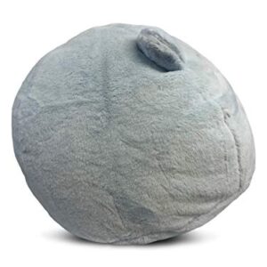 Heritage Kids Fur Kitty Critter Bean Bag Chair, Grey