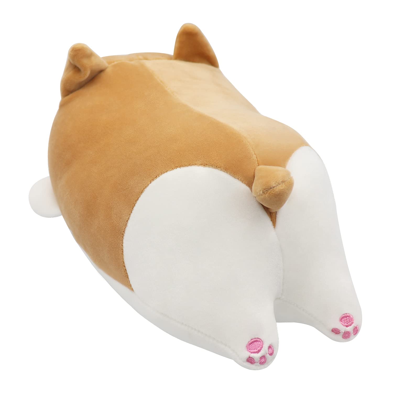 Fortuning's JDS 13.7”/35cm Corgi Plush Cute Pillow Dog Plush Kawaii Plush Cute Stuffed Animal Plush Pillows Corgi Stuffed Animal Plush Dog,Stuffed Animals for Girls Birthday,Brown