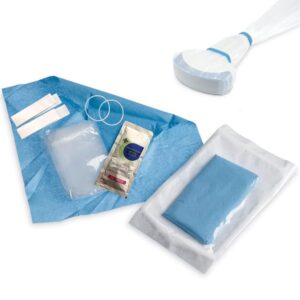 ultrasound probe cover - transducer cover latex-free sterile disposable clear, 6" x 12", individual packaging (50 pcs)