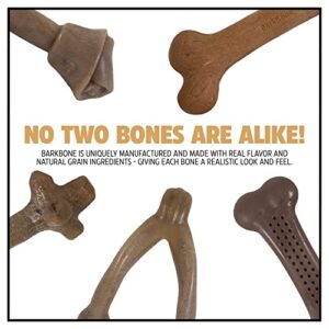 Pet Qwerks Alien BarkBone - Nylon Dog Bone for Aggressive Chewers - Beef Stew Flavor - 7.75"