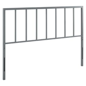 Modway Tatum Modern Farmhouse Metal Queen Headboard in Black