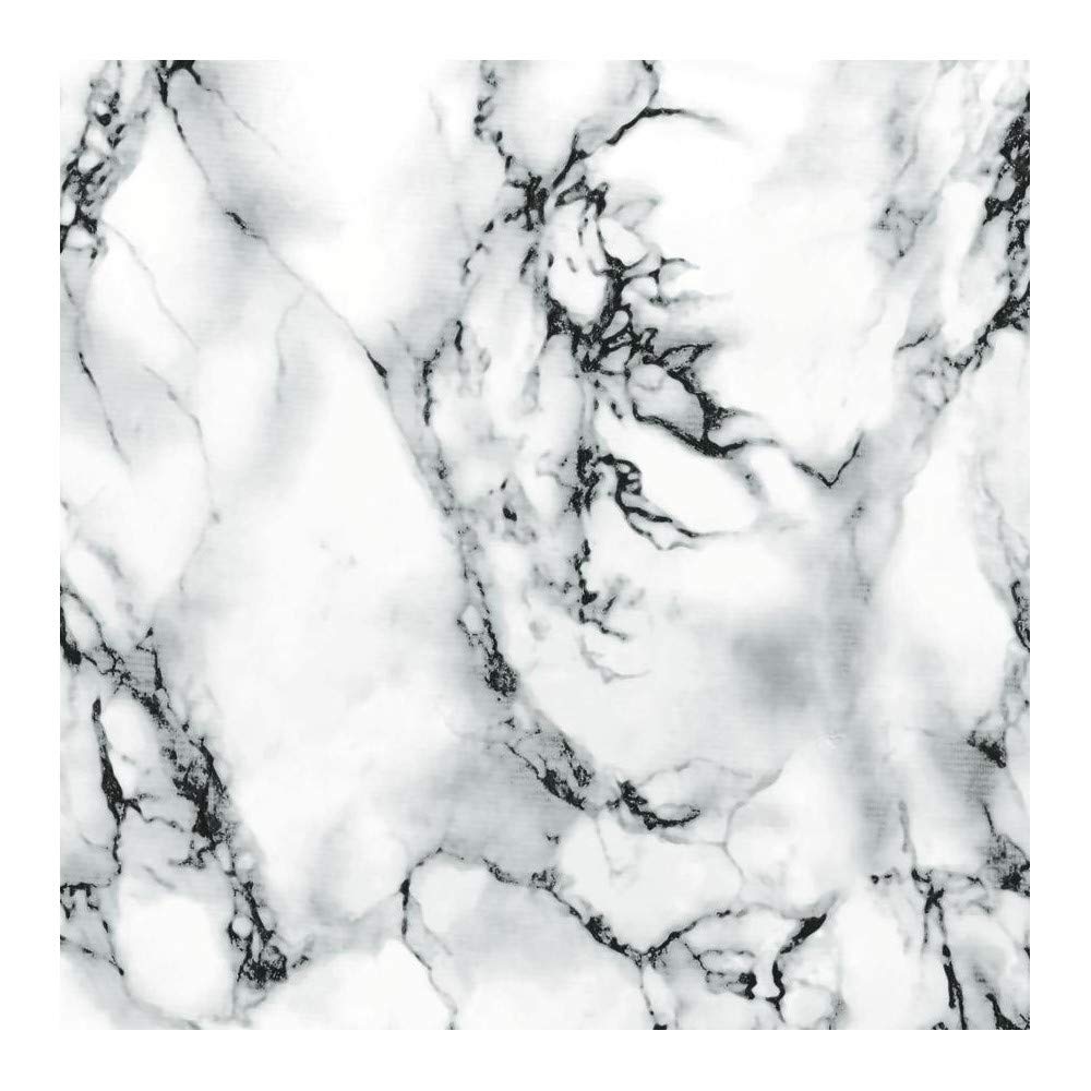 d-c-fix self Adhesive Peel and Stick Waterproof Marble White 26.5'' x 78.7"" Film Thicker Than Contact Paper for Kitchen and bathrooms countertops cabinets, White Marble (FA3468031)