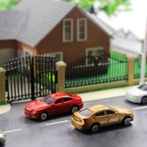 LoveinDIY 10 /87 HO Scale Model Car Mini Vehicle Racing Car Parking Scenery Street Layout Table Diorama Decoration Accessories