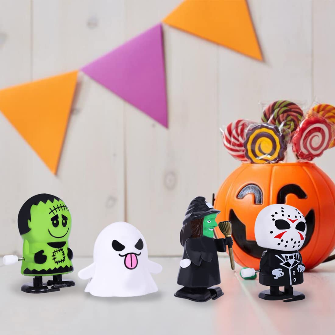 Max Fun 18pcs Halloween Wind Up Toys Assortments for Kids Halloween Party Favors Treat Bag Stuffers Goody Bag Filler Halloween Treats Prizes (Halloween)