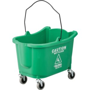 Global Industrial 38 Qt. Mop Bucket And Wringer Combo with Down Press, Green