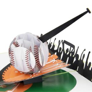 teabug cards sports themed pop-up cards (baseball)