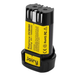 joiry 8v battery for dewalt 2000mah li-ion replacement dcb080 dw4390 dcf680n1 dcf680n2 dcf680g2 (1 pack)