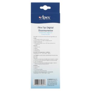 Apex Oral, Underarm or Rectal Flex Digital Thermometer