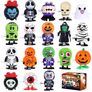 max fun 18pcs halloween wind up toys assortments for kids halloween party favors treat bag stuffers goody bag filler halloween treats prizes (halloween)