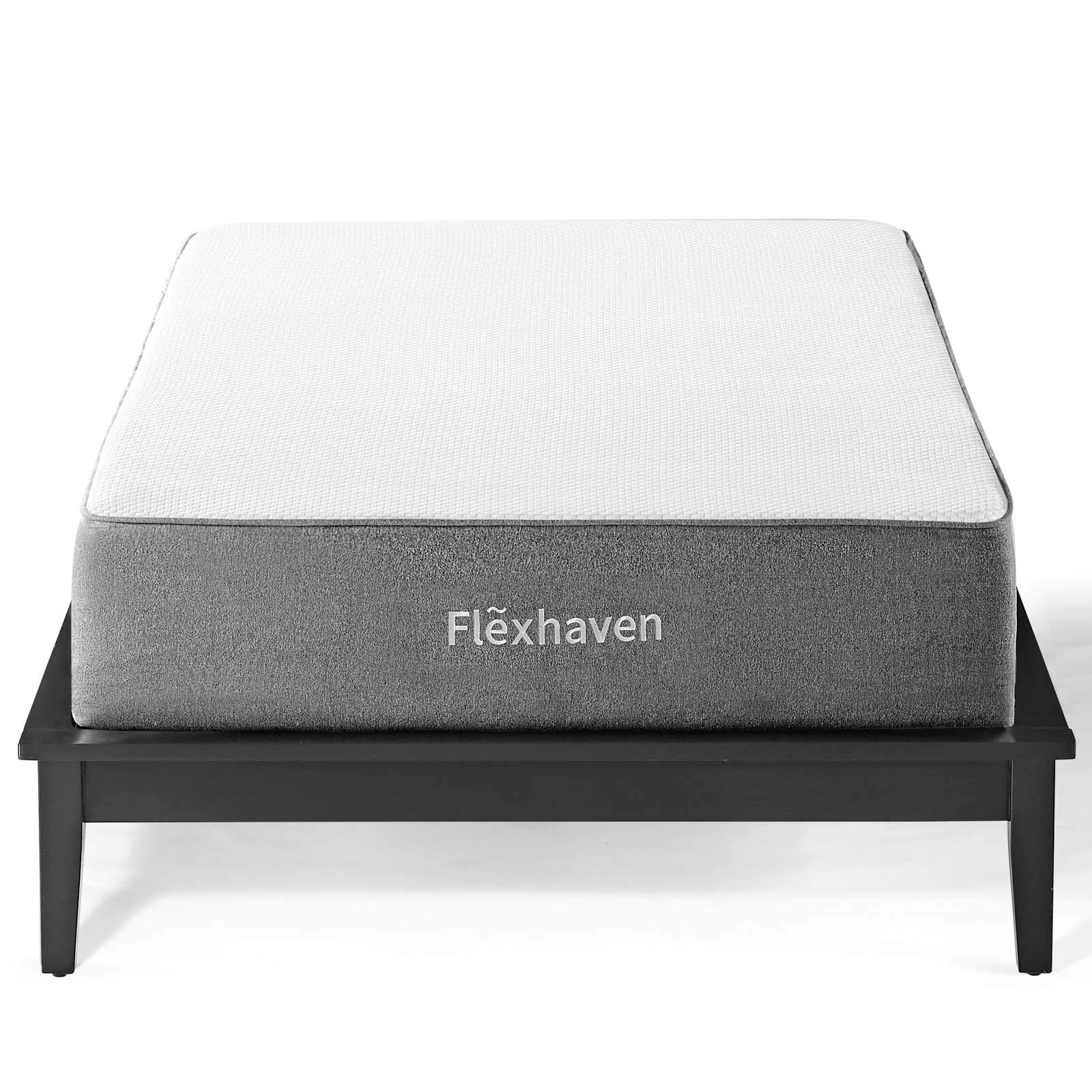 Modway Flexhaven 10" Gel Cooling Ventilated CertiPUR-US Certified Memory Foam Full Mattress