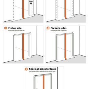 Breathable Professional Zipper Door, Dust Protection Wall, Zip Barrier Dust Containment, Heavy-Duty Construction Access Door, Plastic Sheeting Temporary Door, Zip Barrier Room Seal, Reusable Doorway