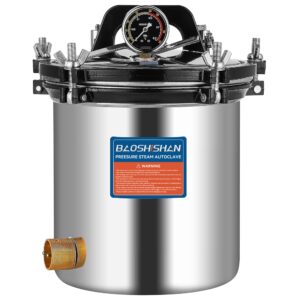 baoshishan 18l electric pressure canner 19 qt stainless steel portable pressure canner for mushroom growing, jar canning 1.2kw 110v