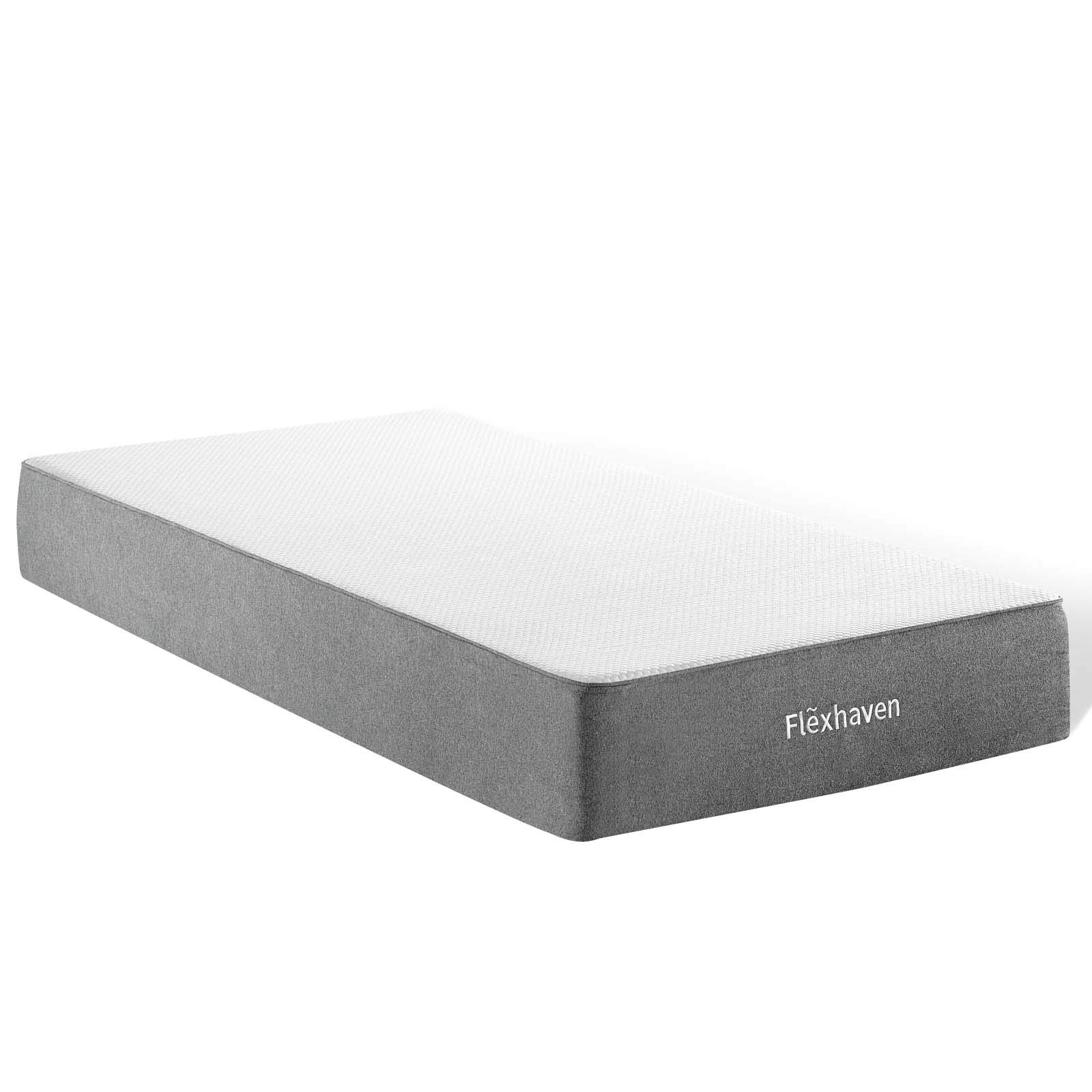 Modway Flexhaven 10" Gel Cooling Ventilated CertiPUR-US Certified Memory Foam Full Mattress