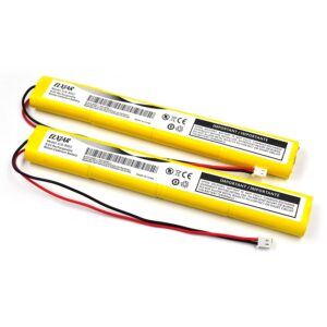 elxjar (5-Pack) 9.6V 900mAh Exit Sign Emergency Light ELBB003 Lithonia ELB-B003 Unitech NiCad Battery Replacement ELB-B004 ELBB004 OSI OSA228 DANTONA CUSTOM-306-U BBAT0044A BAA-96 BBAT0043A