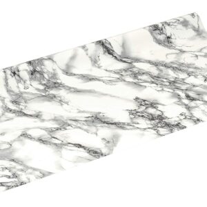 d-c-fix self Adhesive Peel and Stick Waterproof Marble White 26.5'' x 78.7"" Film Thicker Than Contact Paper for Kitchen and bathrooms countertops cabinets, White Marble (FA3468031)