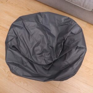 Garneck Bean Bag Cover Waterproof Stuffed Animal Storage Bean Bag Dustproof Toy Storage Bean Bag Chair for Home 70x80cm (Dark Grey)