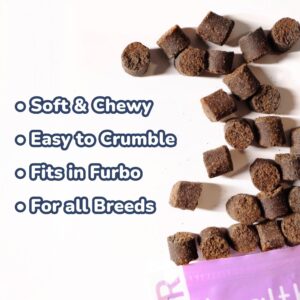 healthybud Hip and Joint Supplement Dog Treats - Glucosamine Soft Beef Liver Bites for Senior Dogs, Arthritis Support 4.6oz