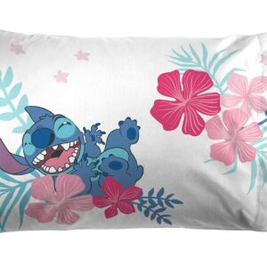 Jay Franco Disney Lilo & Stitch Paradise Dream Twin Sheet Set - 3 Piece Set Super Soft and Cozy Kid’s Bedding - Fade Resistant Microfiber Sheets (Official Disney Product)