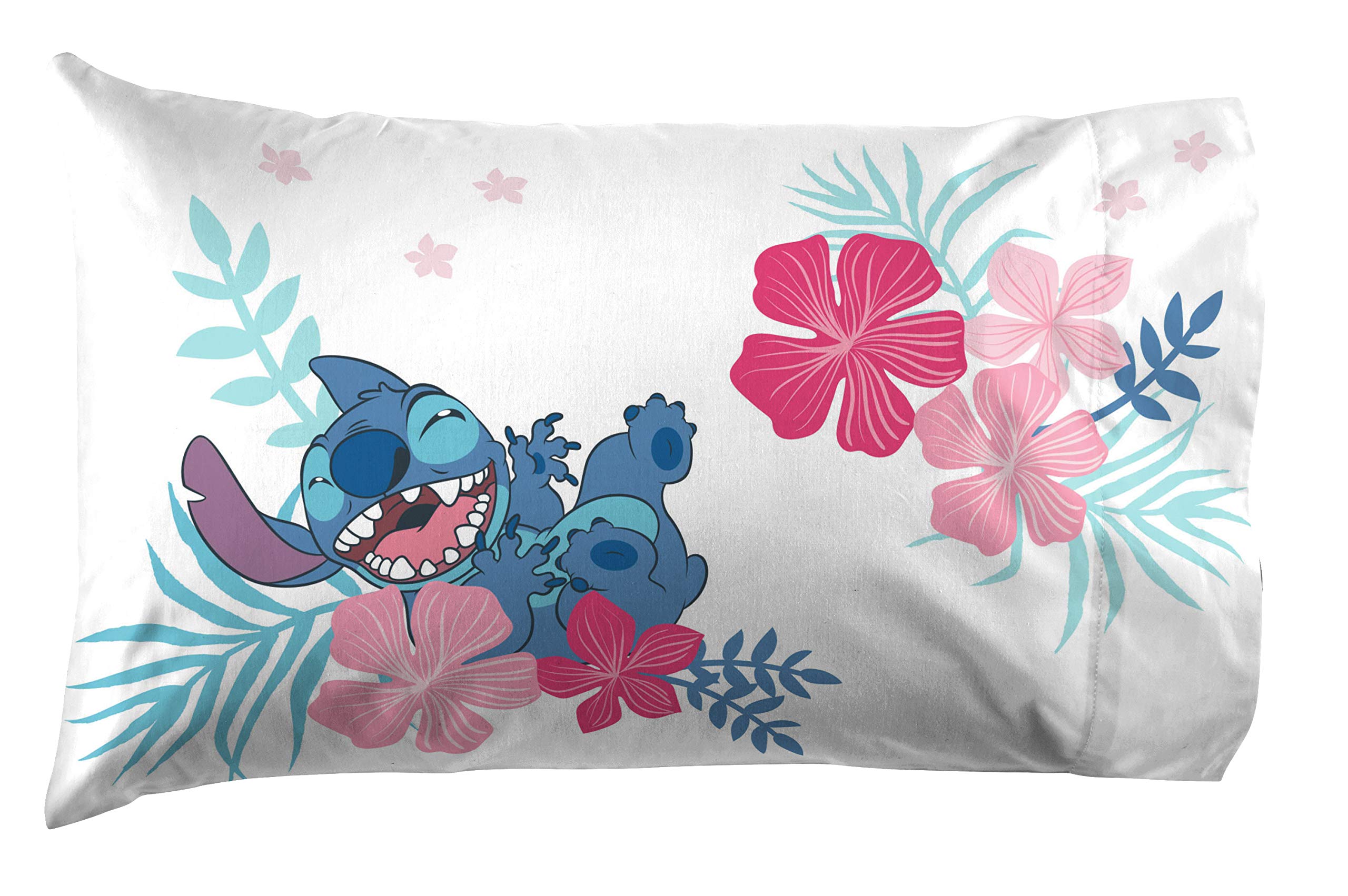 Jay Franco Disney Lilo & Stitch Paradise Dream Twin Sheet Set - 3 Piece Set Super Soft and Cozy Kid’s Bedding - Fade Resistant Microfiber Sheets (Official Disney Product)