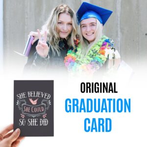 Inspirational and empowering card for her | Congratulatory card for women | Perfect card for Birthday, Graduation, Christmas, Mother's Day for daughter, sister, mom, girlfriend, wife...