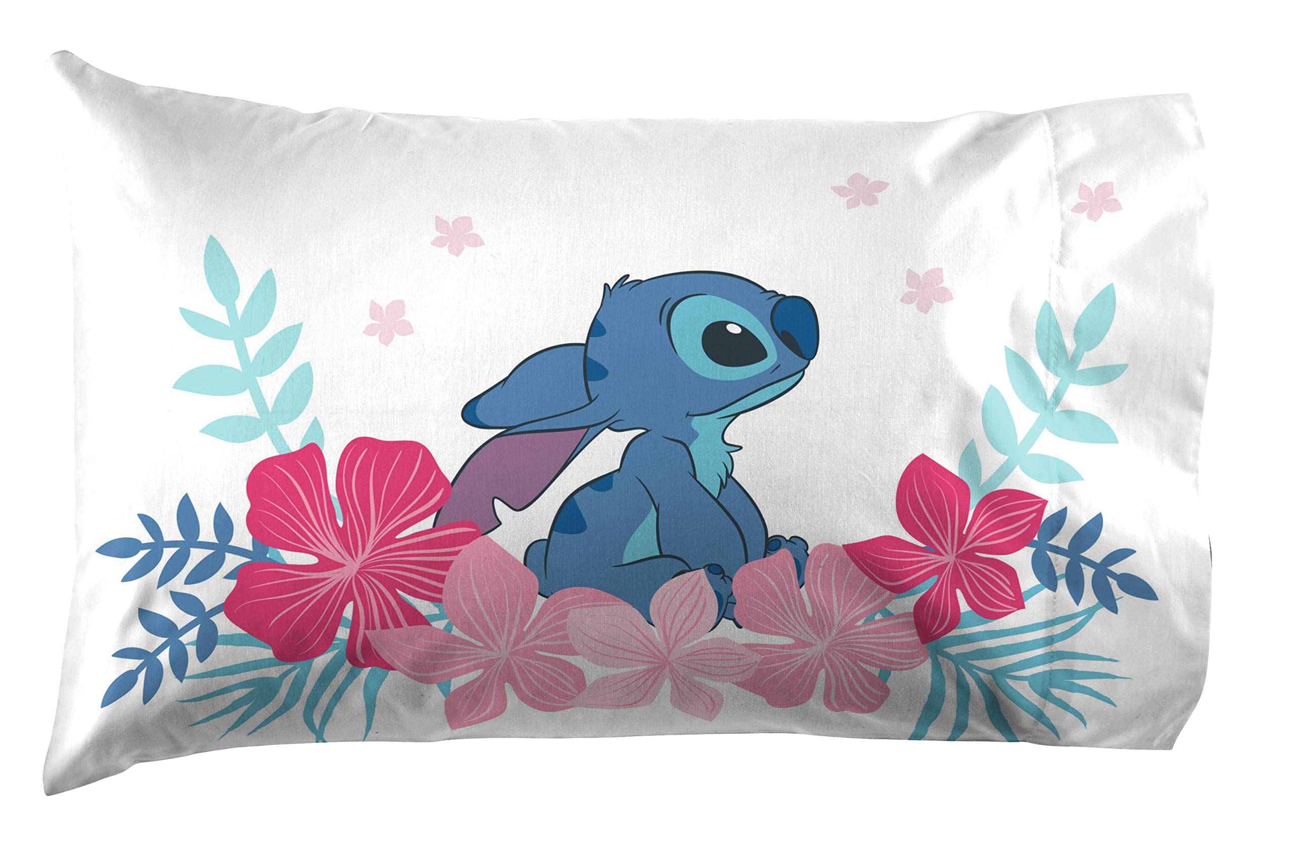 Jay Franco Disney Lilo & Stitch Paradise Dream Twin Sheet Set - 3 Piece Set Super Soft and Cozy Kid’s Bedding - Fade Resistant Microfiber Sheets (Official Disney Product)