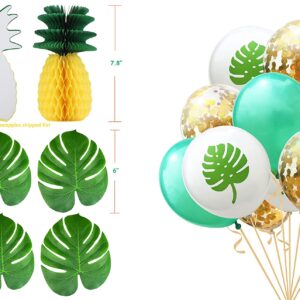 LOVENJOY Hawaiian Luau Birthday Party Decoration Kit, Pre-Strung Banners, Large