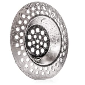 Bathtub Metal Basket Stainless Steel Drain Strainer - Pack of 4 - Kitchen Sink Tub Screen Food Stopper - Bathroom Sink Mesh Covers