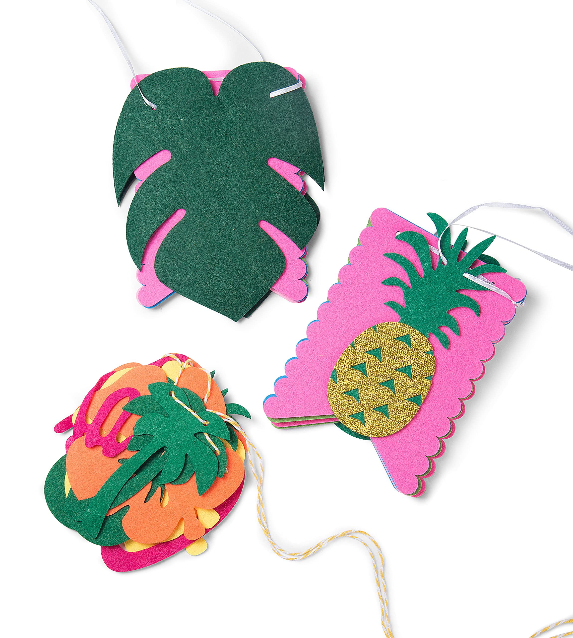 LOVENJOY Hawaiian Luau Birthday Party Decoration Kit, Pre-Strung Banners, Large