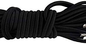 Maius Replacement Cord for Zero Gravity Chair, 4 Pack Universal Replacement Elastic Cords Repair Tool Kit for Sun Loungers, Garden Chairs, Outdoor Recliners, Anti Gravity Chair, Bungee Chairs - Black