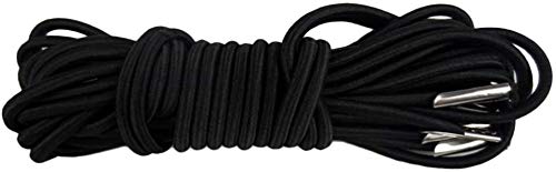 Maius Replacement Cord for Zero Gravity Chair, 4 Pack Universal Replacement Elastic Cords Repair Tool Kit for Sun Loungers, Garden Chairs, Outdoor Recliners, Anti Gravity Chair, Bungee Chairs - Black