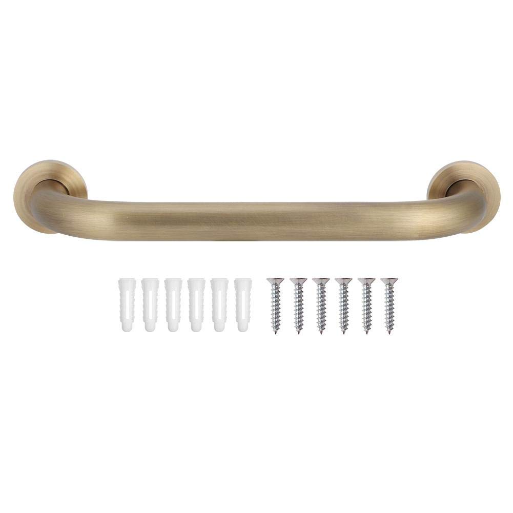 Shower Grab Bar, Brass Practical Safety Bathtub Hand Bar, Convenient Hotel Bathroom Wall Anti-Slip Handle for Pregnant Women Children Elderly, The Disabled, Injury