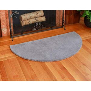 Minuteman Half Round 44'' x 22'' Hearth Rug - Dove Gray (H-41)