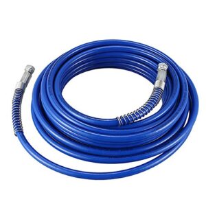 Willbebest 50ft 1/4" Airless Paint Spray Hose Sprayer Light Flexible Fiber Tube 3300PSI Working Pressure, Burst Pressure Up to 8500 PSI (15 Meter)