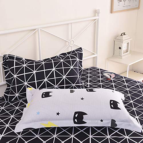 Vanson Black Bed Pillowcase Duvet Cover Quilt Cover Set 3D Print Decoration 3 Pieces Set King Size