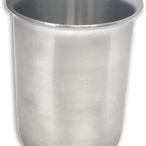 Edu-Labs Stainless Steel Beaker with Rim - Low-Form Beakers for Science - Industrial-Grade Chemistry Lab Equipment, High Heat Tolerance - Scientific Laboratory Supplies for Liquids & Solids - 2000ml