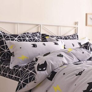 Vanson Black Bed Pillowcase Duvet Cover Quilt Cover Set 3D Print Decoration 3 Pieces Set Full Size