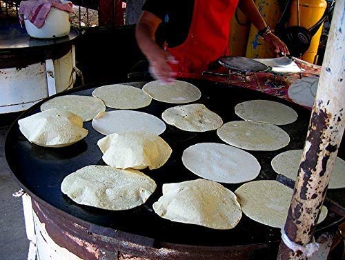 Comal 21.5" 100% Heavy Duty Gauge Carbon Steel para Tortillas Quesadillas