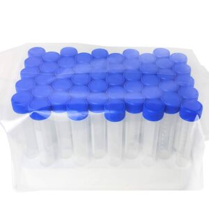 15 ml Conical Centrifuge Tube with Conical Bottom, Leakproof Screw Caps, Sterile, Polypropylene (PP), Rack Packed (Pack of 50)