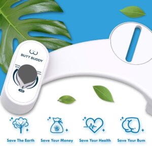 BUTT BUDDY Duo (2 Pack) - Bidet Toilet Seat Attachment & Fresh Water Sprayer (Easy to Install, Dual-Nozzle Cleaning, Non-Electric, Sanitary Bathroom)