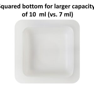 Small 1.7" Square Polystyrene Weigh Boats, Weighing Dishes, Weighing Boats, Anti-Static Disposable Tray, 10ml (160 pcs)