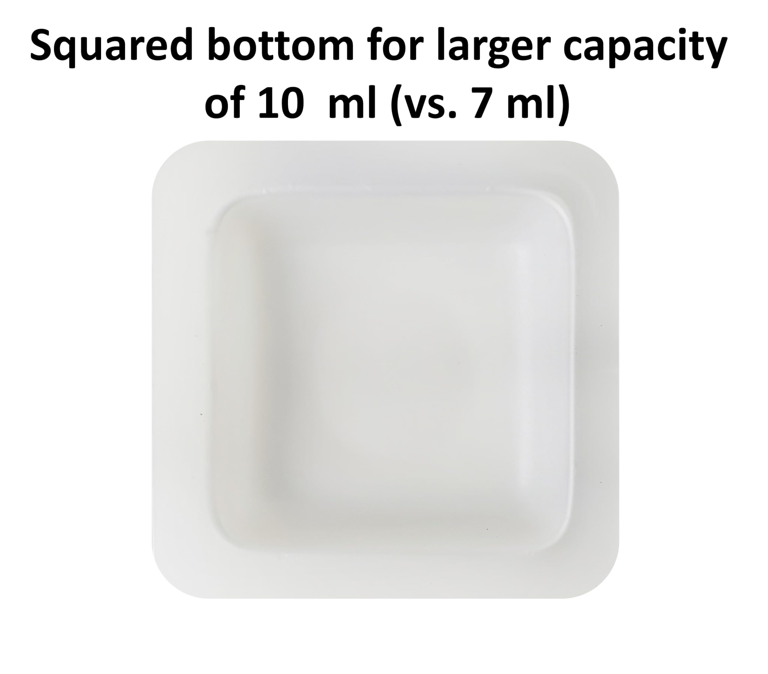 Small 1.7" Square Polystyrene Weigh Boats, Weighing Dishes, Weighing Boats, Anti-Static Disposable Tray, 10ml (160 pcs)