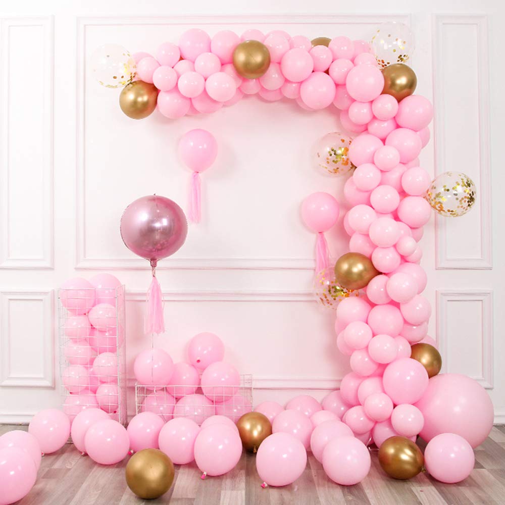 Pastel Pink Balloons 12 inch 50pcs Latex Party Balloons Baby Shower Helium Balloons Pink Birthday Balloon